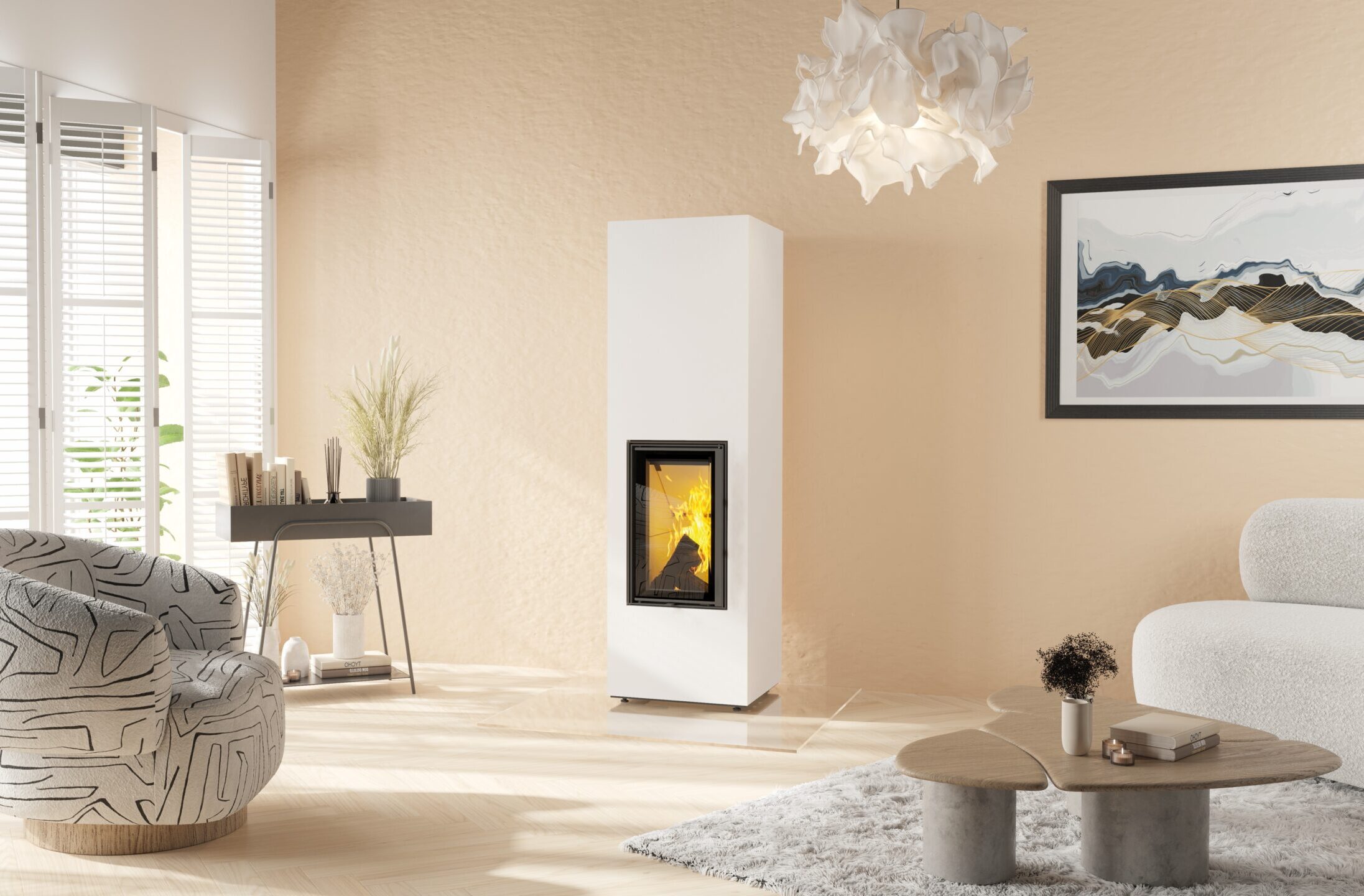 Akumulační kamna AKUREA F - s omítkou | Flamen Czech Republic, s.r.o.